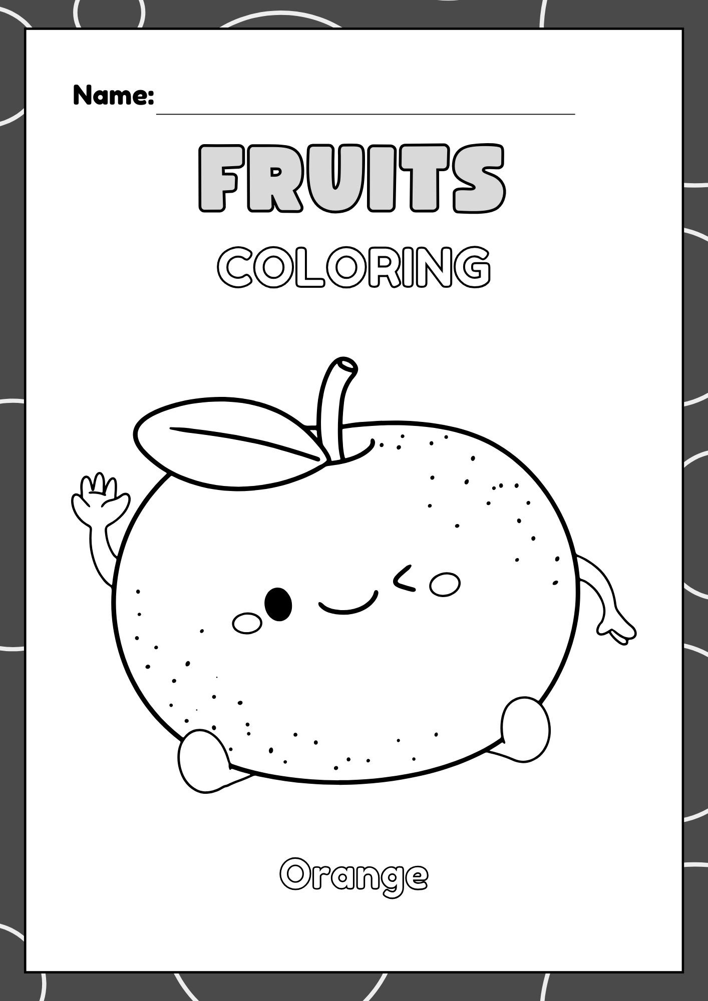 Fruit Coloring Worksheets for kids | Smart Kiddos