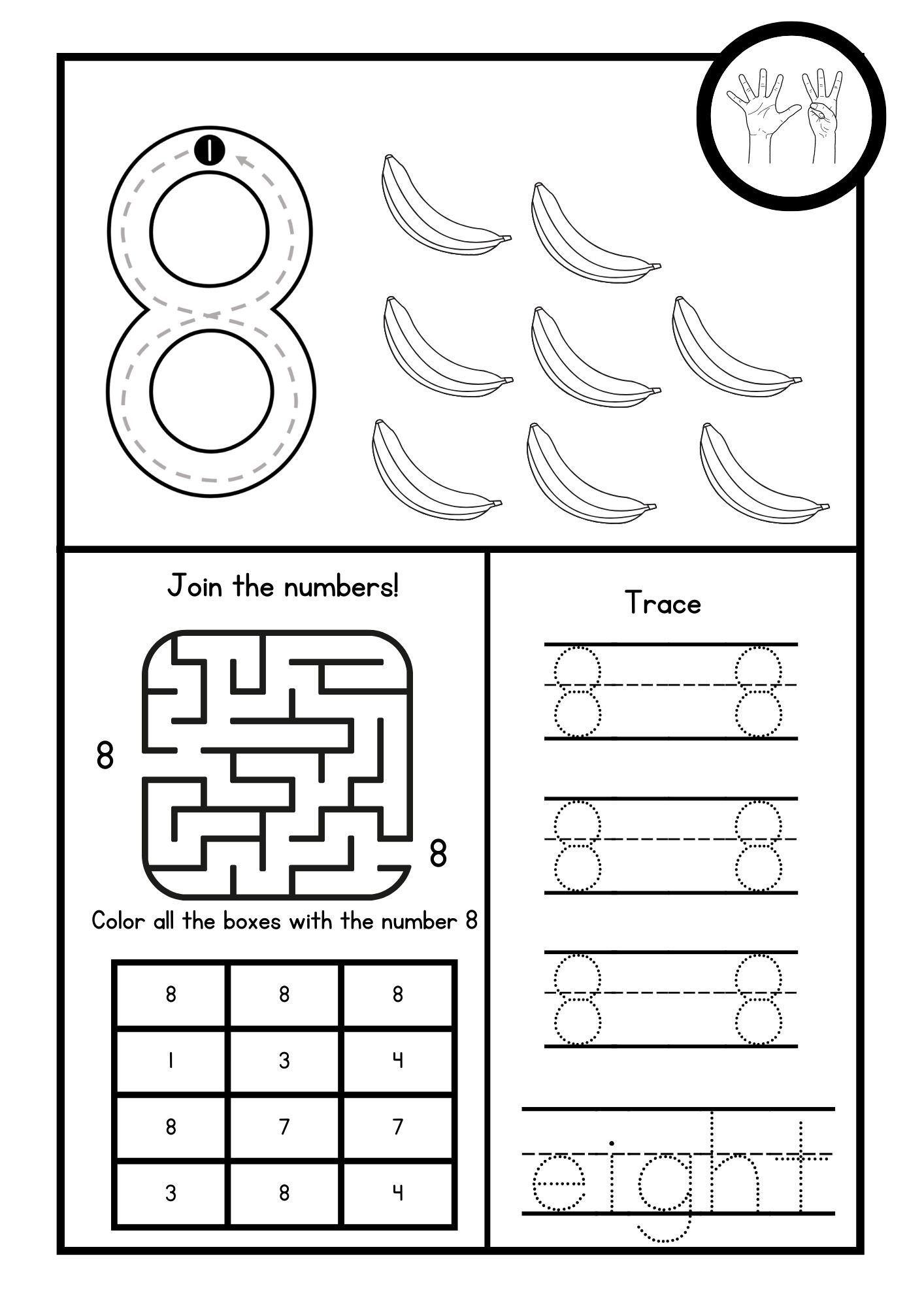Simple Number Worksheets for Kids: Fun Learning Activities