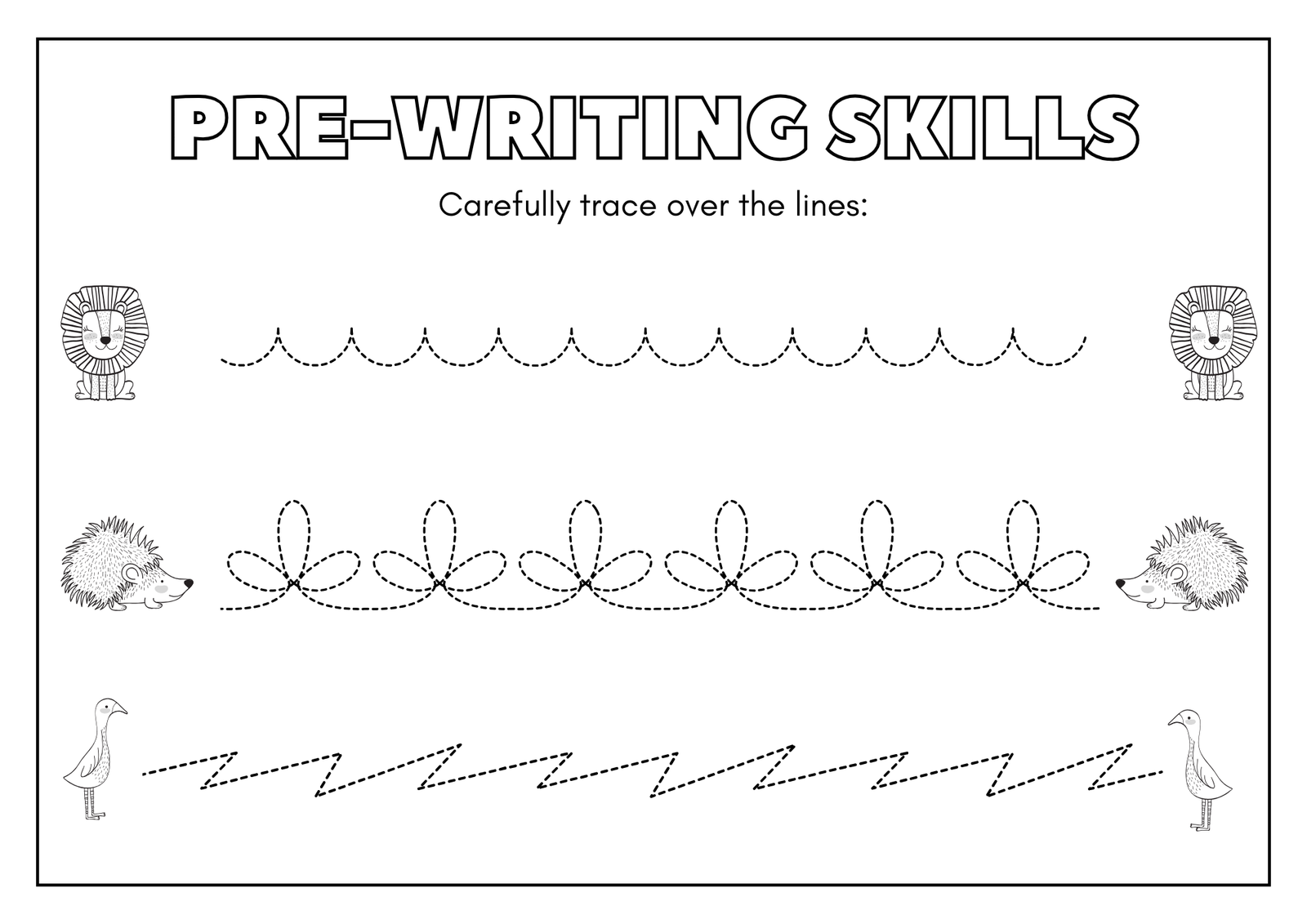 Pre-Writing Skills Tracing Worksheets for Kids | Fun & Printable ...
