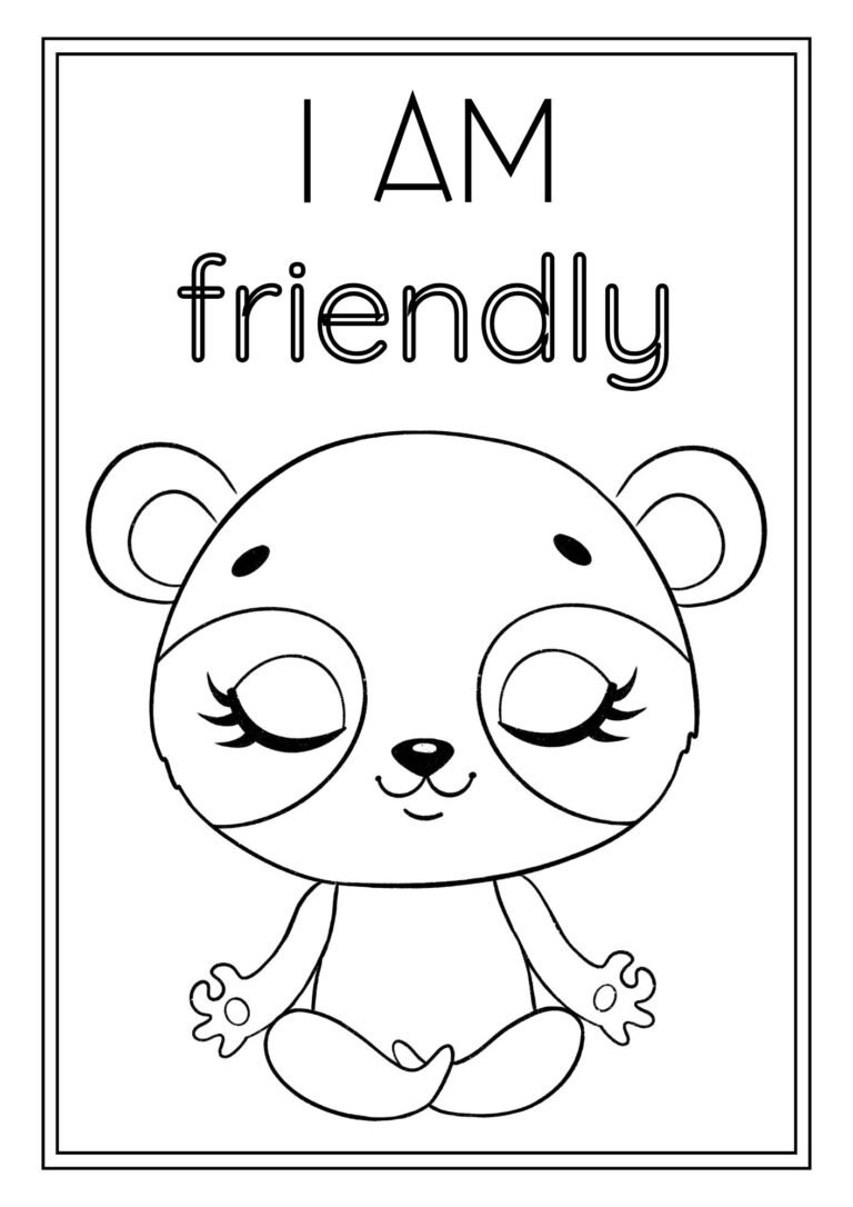 Affirmation Coloring Pages for Kids – Free Printable & Fun Activity ...