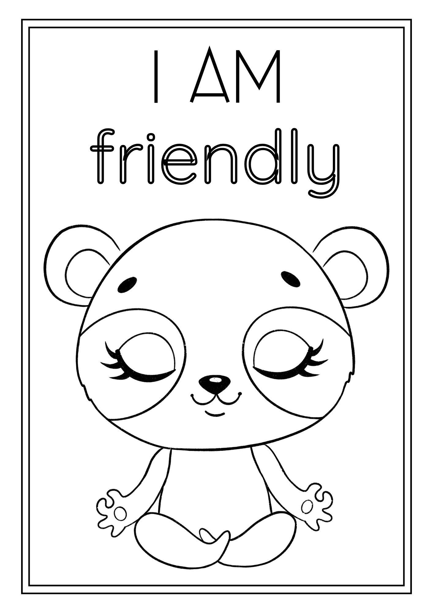 Affirmation Coloring Pages for Kids – Free Printable & Fun Activity ...