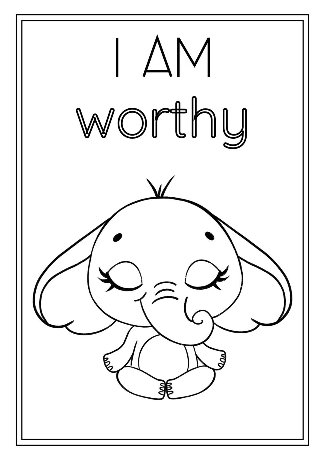 Affirmation Coloring Pages for Kids – Free Printable & Fun Activity ...