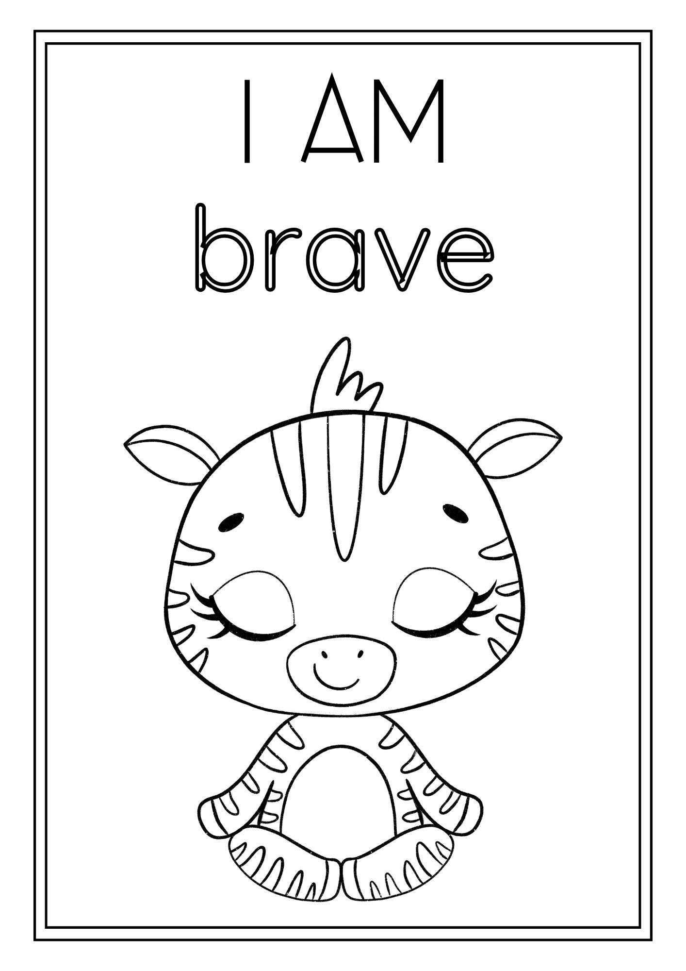 Affirmation Coloring Pages for Kids – Free Printable & Fun Activity ...