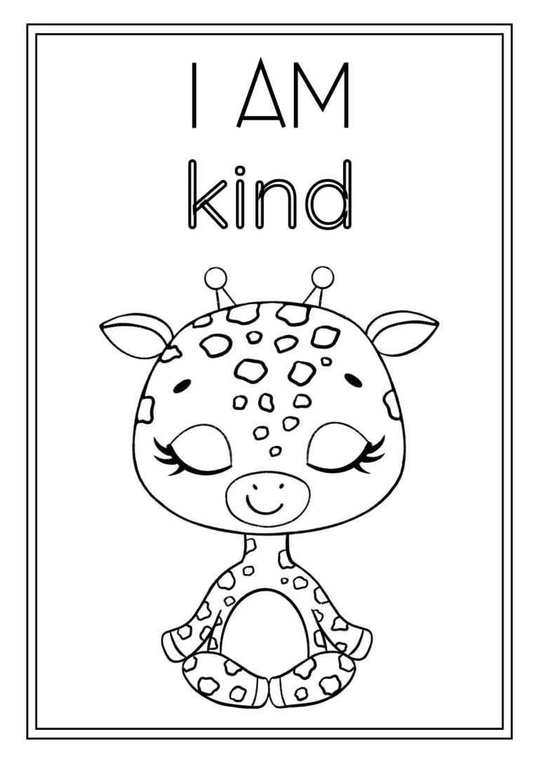 Affirmation Coloring Pages for Kids – Free Printable & Fun Activity