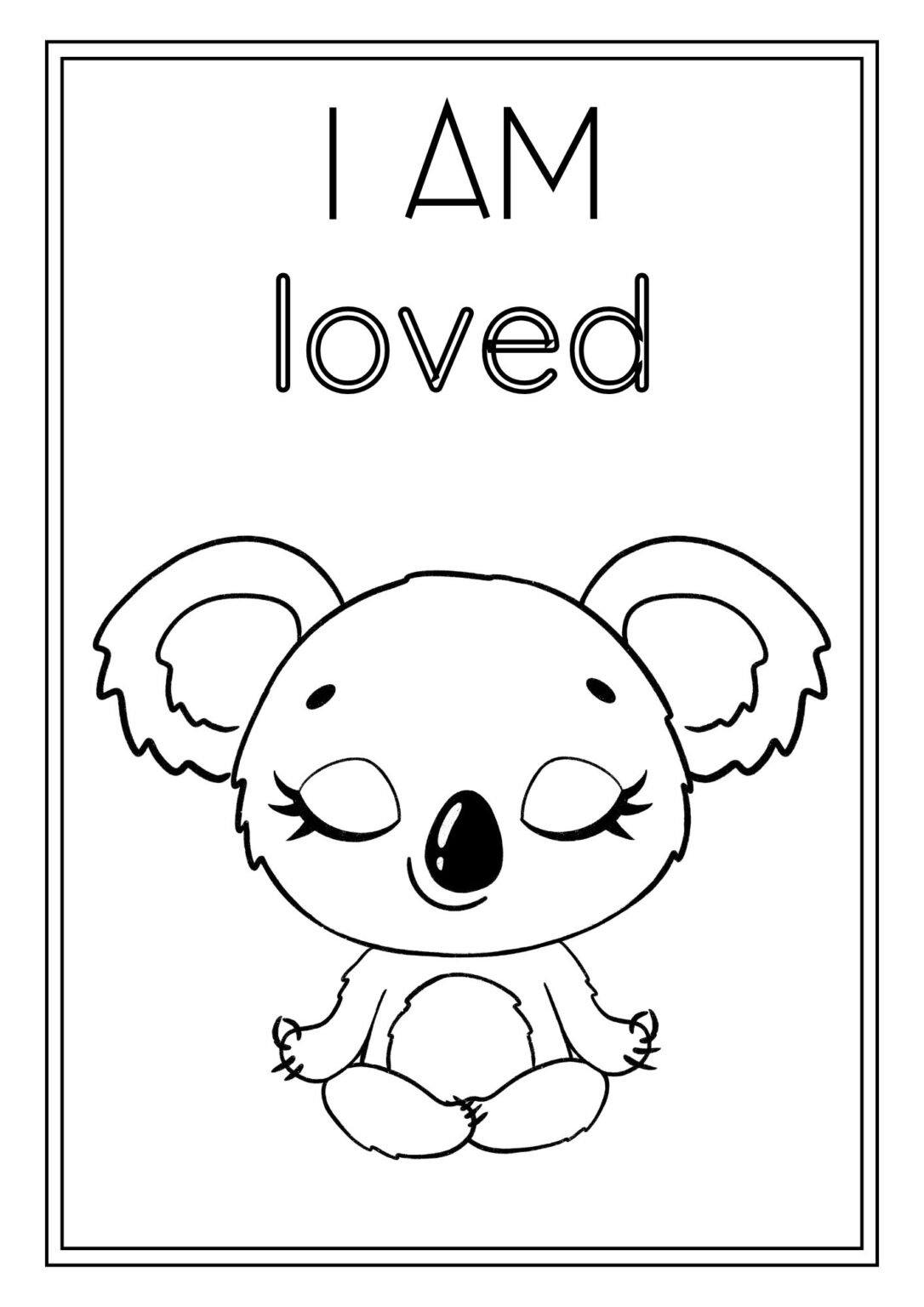 Affirmation Coloring Pages for Kids – Free Printable & Fun Activity